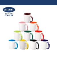 China Factory Direct 11oz Double-Color Sublimation for Mugs Gradient Design Glass Cups for Promotional & Business Gifts for sale