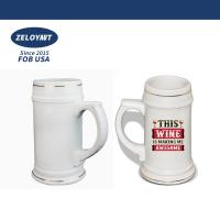 China 22oz Phnom Penh Ceramic Mug with Gradient Design Factory Direct Sublimation Beer Glass for Promotional Business Gifts for sale
