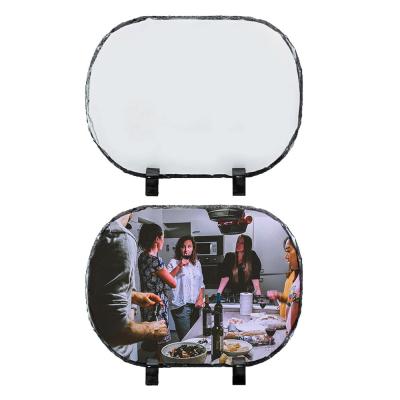 China In Stock, Oval 27x36cm Sublimation Rock Slate Custom Printing and Personalized Gifts, Glossy&Matte Finish Available for sale