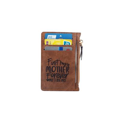 China Blank Laser Engravable Vegan PU Leather Card holder & Wallet for sale