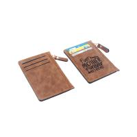 China Blank Laser Engravable Vegan PU Leather Card holder & Wallet for sale