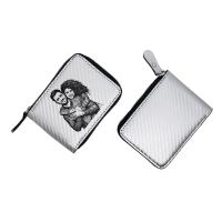 China Blank Laser Engravable Vegan PU Leather Pocket Wallet & Card Case for sale