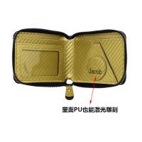 China Blank Laser Engravable Vegan PU Leather Pocket Wallet & Card Case for sale