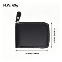 China Blank Laser Engravable Vegan PU Leather Pocket Wallet & Card Case for sale