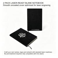 China A5 Blank Laser Engravable PU Leatherette Notebook Journal Diary, Laserable cover, ideal craft blanks for corporate promotional presents, school and office DIY engraving projects for sale