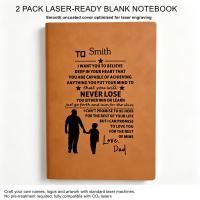 China A5 Blank Laser Engravable PU Leatherette Notebook Journal Diary, Laserable cover, ideal craft blanks for corporate promotional presents, school and office DIY engraving projects for sale