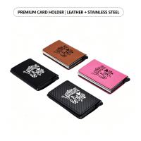China Blank Laser Engravable Vegan PU Leatherette Card Holders
One-Touch Pop-out design, cash pocket & stainless steel inner tray, laserable blanks for CO2 laser & DIY engraving gifts for sale