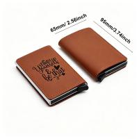 China Blank Laser Engravable Vegan PU Leatherette Card Holders
One-Touch Pop-out design, cash pocket & stainless steel inner tray, laserable blanks for CO2 laser & DIY engraving gifts for sale