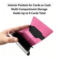 China Blank Laser Engravable Vegan PU Leatherette Card Holders
One-Touch Pop-out design, cash pocket & stainless steel inner tray, laserable blanks for CO2 laser & DIY engraving gifts for sale