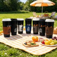 China Blank Laser Engraving PU Leather Coffee Cup Sleeve, Heat Insulated Reusable Leather Cup Holder for DIY Custom Logo Text, Tumbler Coffee Cup Wrap for Crafts Wedding Gifts for sale