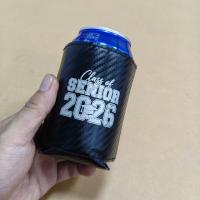 China Blank Laser Engraving PU Leather Can Cooler, Laserable Faux Leather Cola Sleeve for 12oz &Slim Cans, DIY Engraved Drink Holder, Personalized for BBQ Camping Wedding for sale
