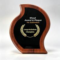 China ZELOYAUT Multi Styles Sublimation Wood Medal Blanks, Wood Trophy Blanks for Printing MDF Award Frame Crafts&Gifts Custom for sale