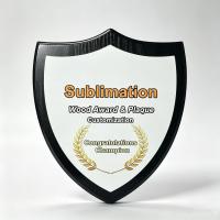China ZELOYAUT Multi Styles Sublimation Wood Medal Blanks, Wood Trophy Blanks for Printing MDF Award Frame Crafts&Gifts Custom for sale