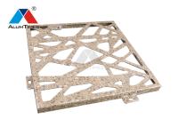 China Anti Dirt Laser Cut Perforated Aluminum Decorative Wall Panel 3mm Custom Size for sale