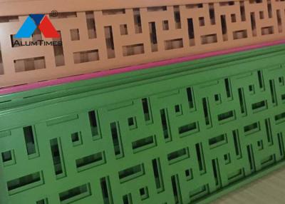 China Perforated Aluminum Exterior Wall Panels Fireproof 2mm 3mm for Bank School Airport for sale