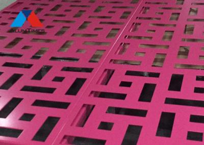 China PVDF Coated Aluminum Decorative Perforated Panel for Exterior Wall Cladding 3mm for sale