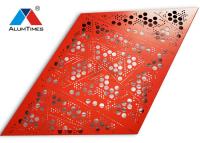 China Decorative Aluminium Facade Panels With PVDF Coating Powder Coating for sale
