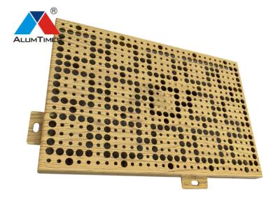 China Fire Resistant Perforated Aluminum Wall Panel 2.0mm 3.0mm Thickness PVDF Coating for sale