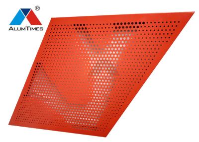 China Recyclable Aluminum Perforated Facade Panels RAL Color 2mm Thickness Custom Sizes for sale