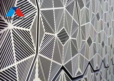 China Recyclable Perforated Aluminium Panels 10mm Thick for Curtain Wall Construction for sale