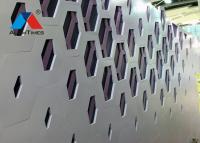 China Double Curved Aluminium Perforated Panel For School Metal Wall Cladding ODM for sale