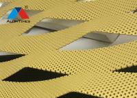 China Anti Corrosion Expanded Aluminium Mesh Panel 2.0mm 2400x6000mm Decorative Cladding for sale