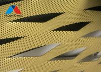 China Anti Corrosion Expanded Aluminium Mesh Panel 2.0mm 2400x6000mm Decorative Cladding for sale