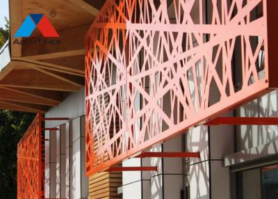 China Perforated Aluminum Mesh Panel 1.0mm 2.0mm for Office Building Exterior Facade Custom Size for sale