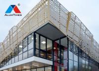 China Perforated Aluminum Mesh Panel 1.0mm 2.0mm for Office Building Exterior Facade Custom Size for sale