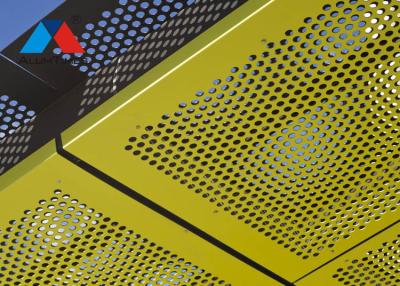 China Outdoor Solid Aluminum Composite Panel Perforated PVDF Coating 3mm 1220x2440mm for sale