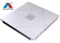 China Aluminum Ceiling Tile 450x450mm Clip in System for Hotel Bathroom Ceiling for sale