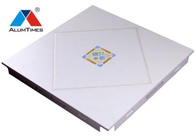 China Aluminum Ceiling Tile 450x450mm Clip in System for Hotel Bathroom Ceiling for sale