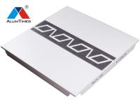 China Aluminum Ceiling Tile 450x450mm Clip in System for Hotel Bathroom Ceiling for sale
