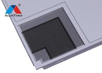 China Aluminum Clip In Ceiling Tiles 300x300mm Square False Ceiling Dustproof Interior for sale