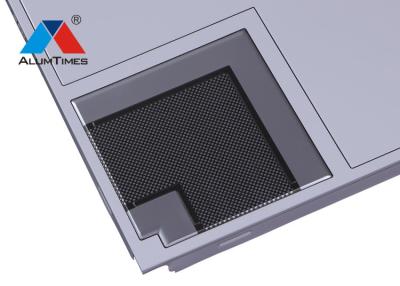 China Aluminum Clip In Ceiling Tiles 300x300mm Square False Ceiling Dustproof Interior for sale
