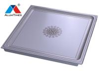 China 450x450mm Clip In Aluminum Ceiling Tiles for Living Room Decoration 0.6mm Thick for sale