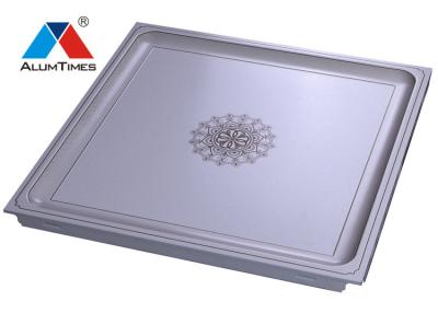 China 450x450mm Clip In Aluminum Ceiling Tiles for Living Room Decoration 0.6mm Thick for sale