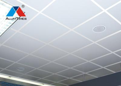 China Aluminum Lay In Ceiling Panel 603x603mm PE PVDF Powder Coating Straight Edge for sale