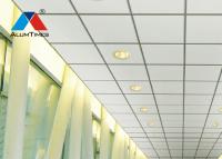 China Decorative Soundproof Lay In Ceiling Tiles 595x595mm Plain Pattern Aluminum for sale