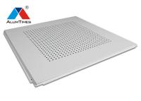 China Aluminum Alloy Lay In Ceiling Panels 603x603mm 1.0mm Thickness Square Hole Tile for sale