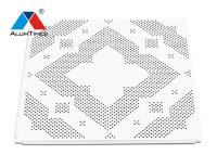 China Aluminum Lay In Ceiling Panels Perforated 595x595mm Powder Coated for Airport Office for sale