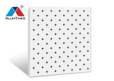 China Square Perforated Aluminum Ceiling Panels 600x600mm Clip In for Office Decoration for sale