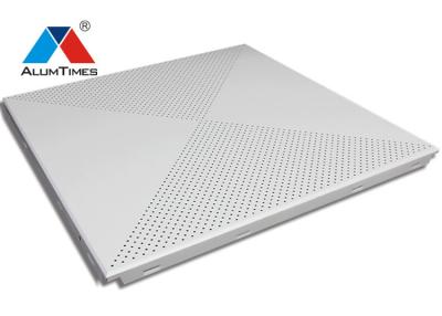 China Clip In Aluminium Perforated Ceiling White Color 600x600mm 1.8mm Dia for Terminals for sale