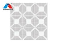 China Clip In Aluminium Perforated Ceiling White Color 600x600mm 1.8mm Dia for Terminals for sale