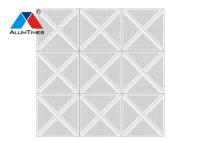 China Moistureproof Clip In Perforated Aluminum Ceiling Tiles With Geometric Pattern for sale