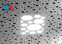 China Aluminum Perforated Ceiling Tiles 600x600mm Weather Resistant Straight Beveled Edge 0.7mm for sale