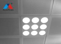 China Matte White Acoustic Ceiling Tiles 600x600mm Powder Coated Aluminum Suspended Ceiling Panels for sale