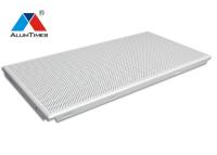 China 300x300mm Aluminum Perforated Ceiling Tiles Industrial Rustic Drop Ceiling 0.6-1.2mm for sale