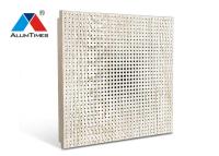 China Perforated Aluminum Acoustic Ceiling Tiles 600x600mm Vented Dustproof Commercial Drop Ceiling Panel for sale