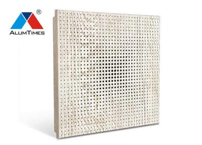China Perforated Aluminum Acoustic Ceiling Tiles 600x600mm Vented Dustproof Commercial Drop Ceiling Panel for sale